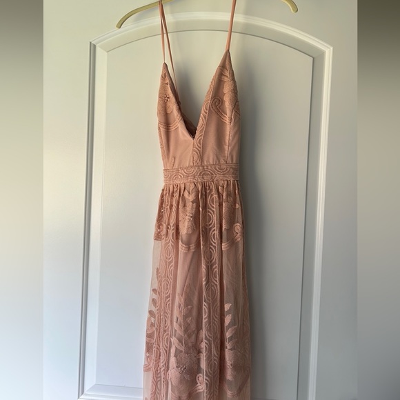 Dresses | Womens Maxi Dress Open Back Bottom Half Of Dress Is Sheer ...